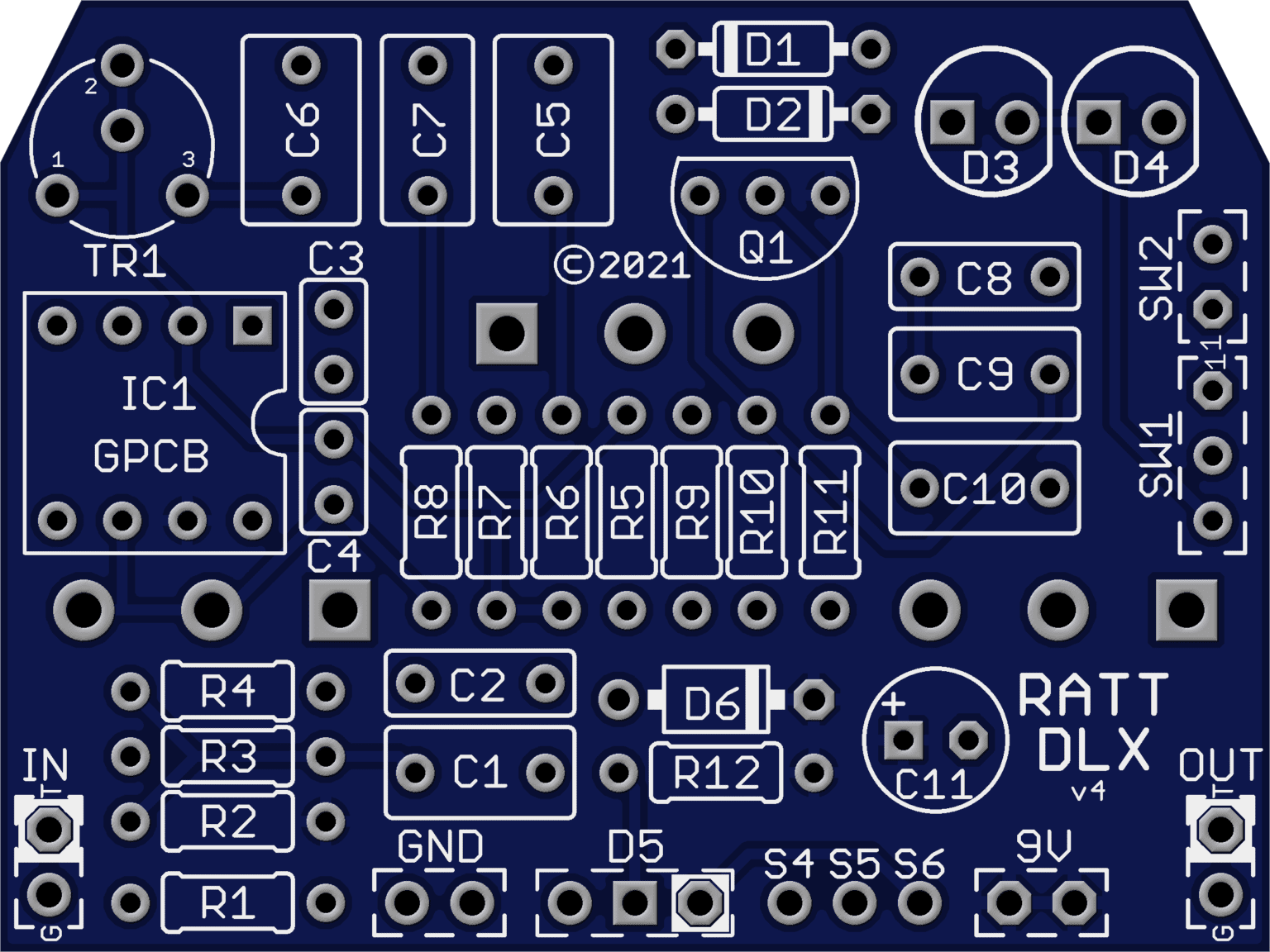 *Ratt Deluxe v4 - Best DIY Rat PCB - GuitarPCB