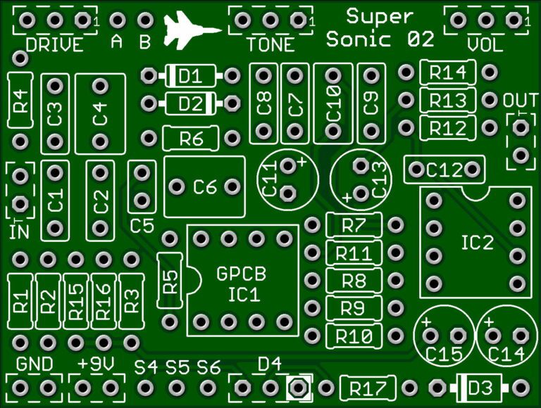 Ratt Deluxe v4 2021 - Best DIY Rat PCB - GuitarPCB