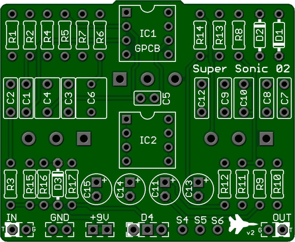 Super Sonic 02 – Best PCB of Cornish SS-2 – GuitarPCB