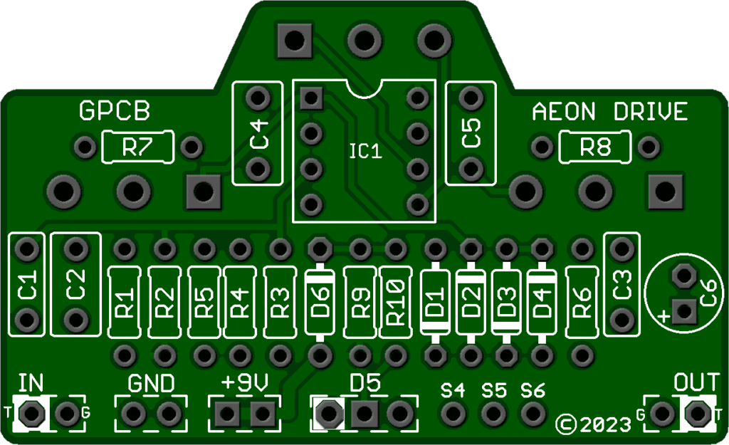 Aeon Drive – Based on Lovepedal Eternity – GuitarPCB
